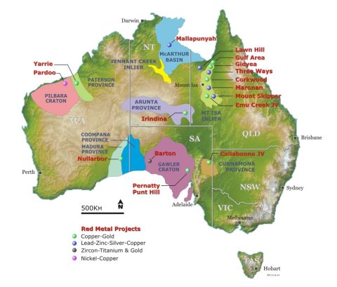 Project Location Map | Red Metal Ltd