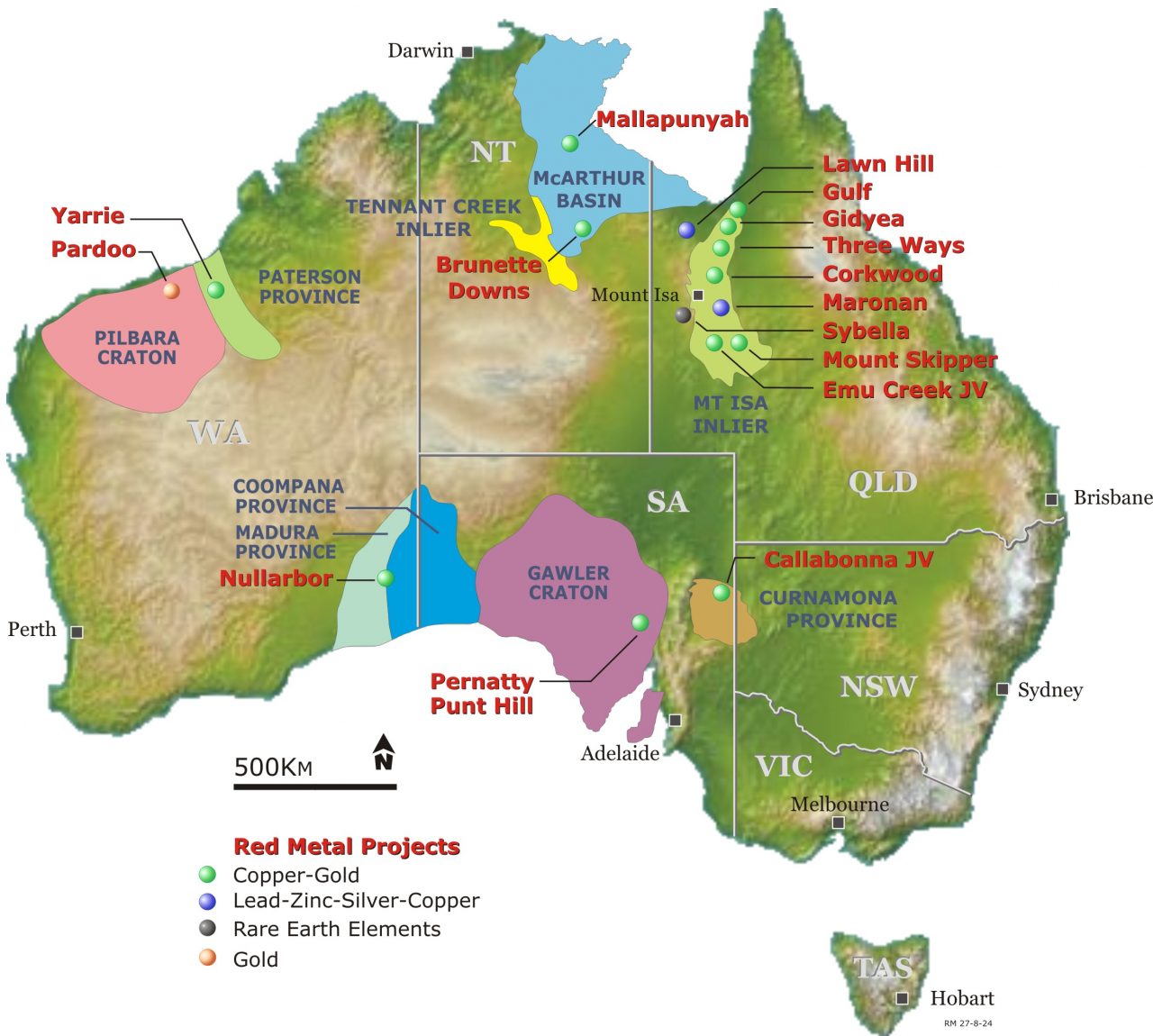Project Location Map | Red Metal Ltd